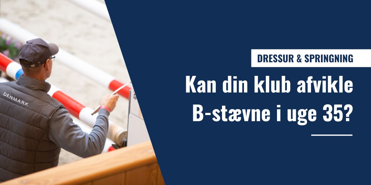 DRF søger arrangør til B-stævne i uge 35